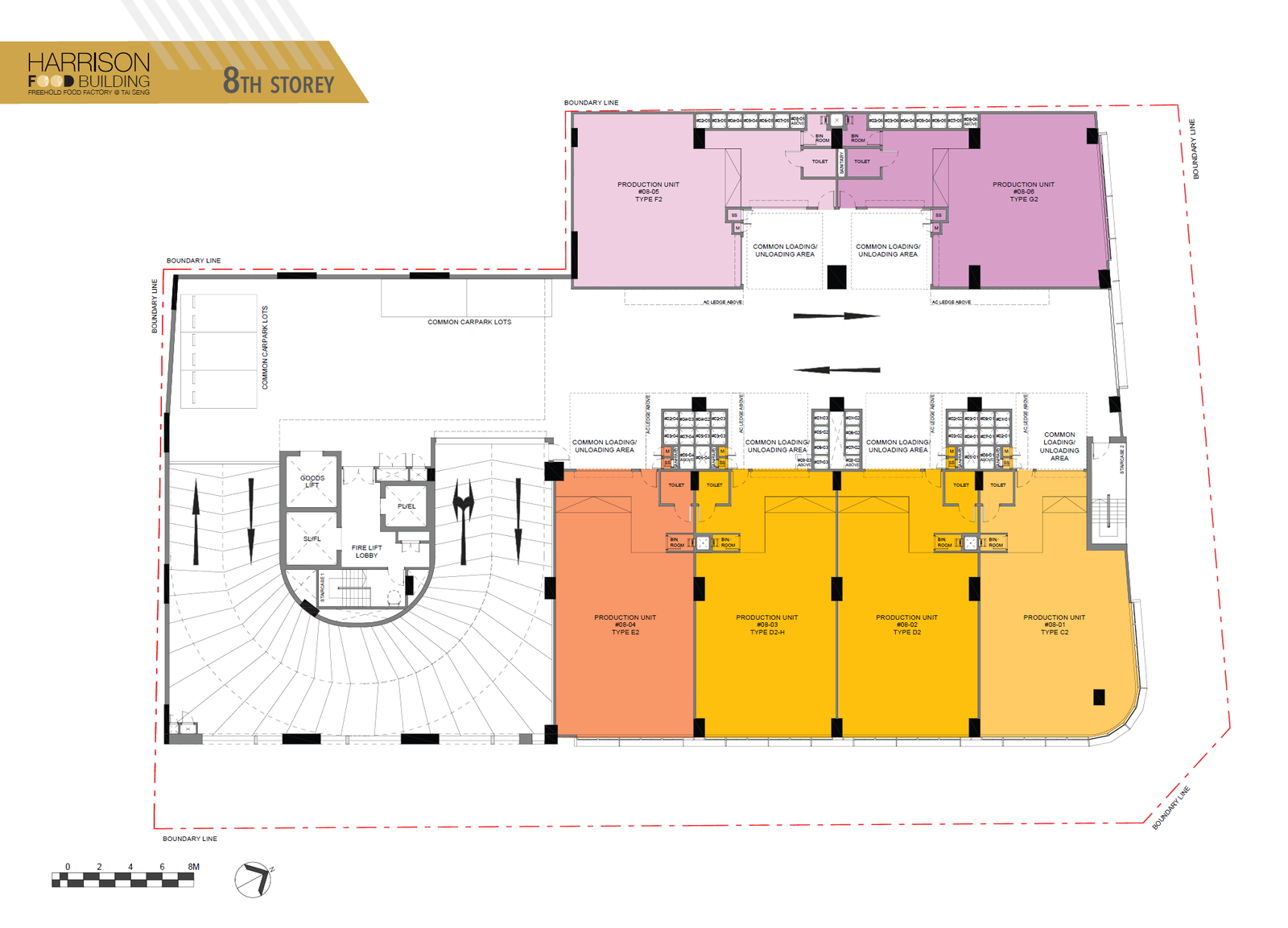 Harrison Food Building available units as of 28 May 2026