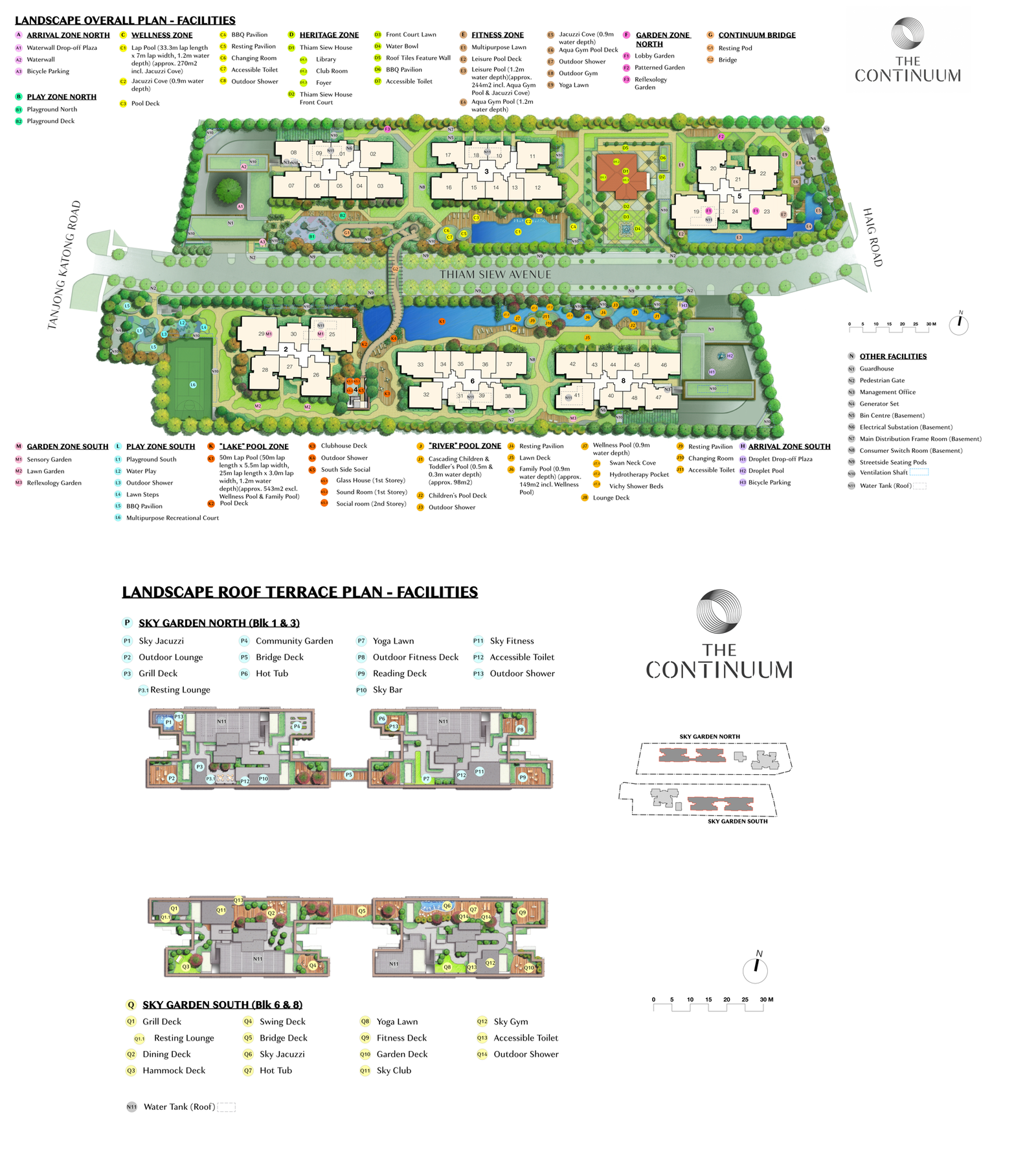 Site plans - The Continuum 双悦园