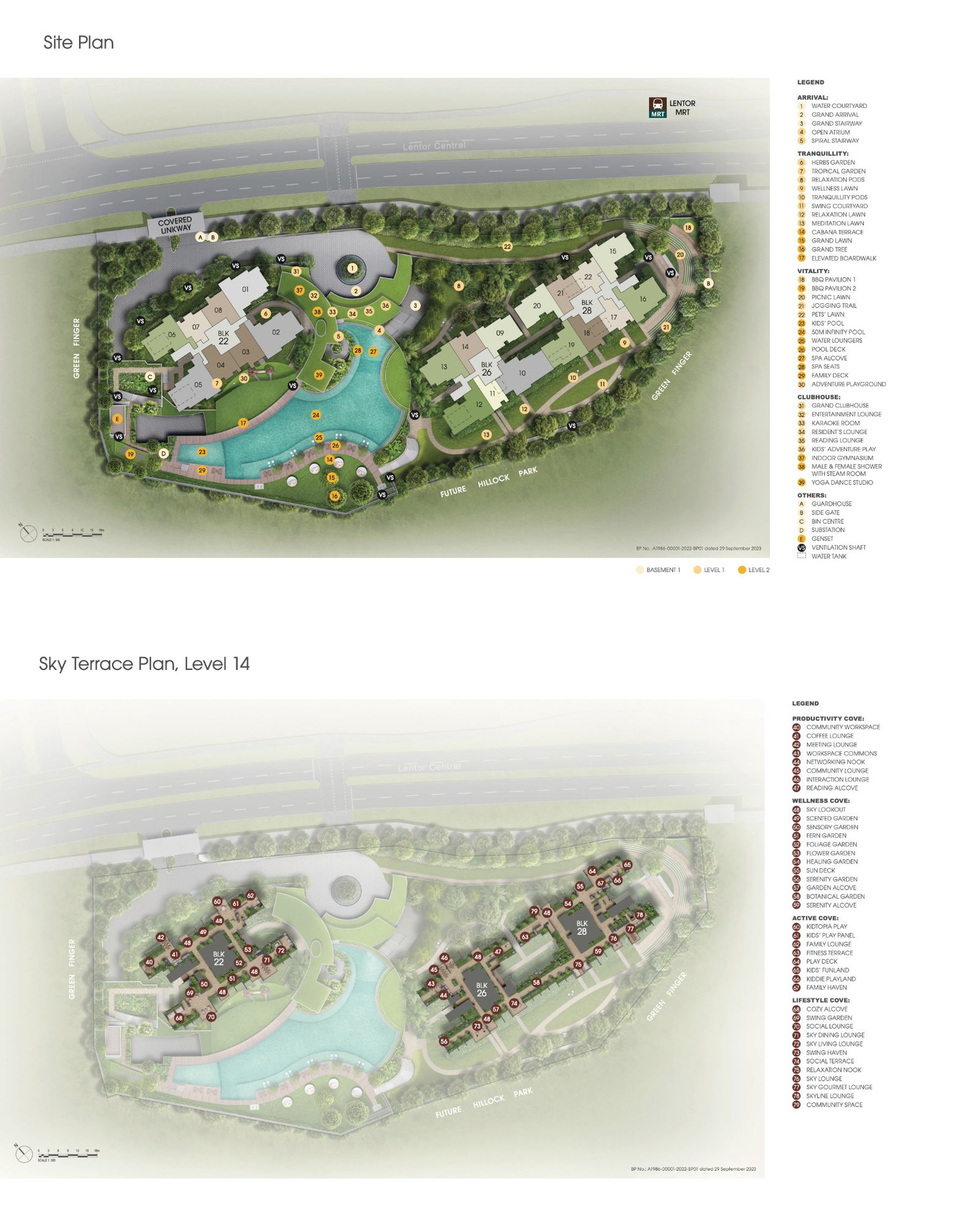 Site plans - Hillock Green 悦翠轩